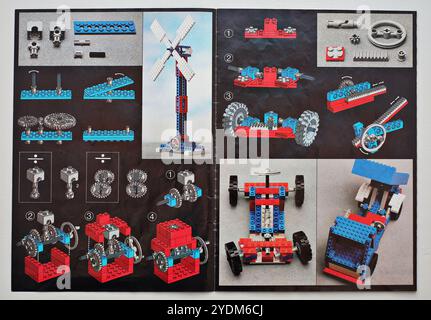 Exploded view diagram for building the car chassis, instruction manual ...