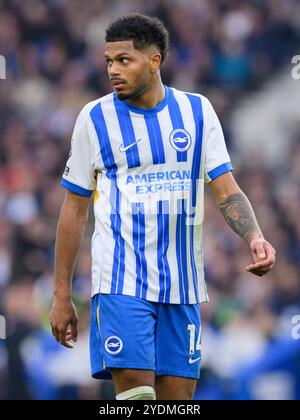 Brighton and Hove Albion's Georginio Rutter celebrates their side's ...