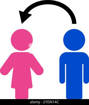 Partner icon vector male and female group of people symbol avatar for ...