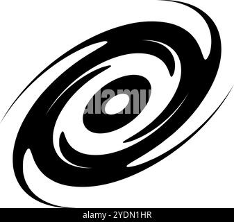 Typhoon silhouette icon. Hurricane. Editable vector Stock Vector Image ...