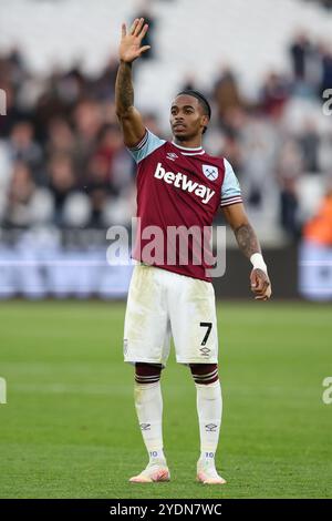 Crysencio Summerville of West Ham United during the Premier League ...