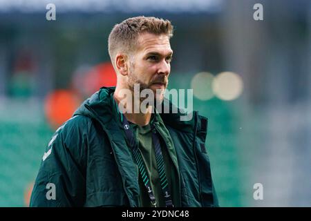 Adrian San Miguel of Real Betis warms up during the Spanish league ...
