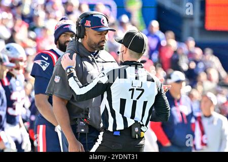 NFL back judge Steve Patrick (17) during the first half of an NFL ...