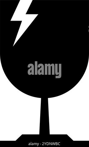 Fragile caution icon. Fragile symbol. Editable vector Stock Vector Image & Art - Alamy