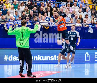 Constantin Moestl (TBV Lemgo Lippe, #01) aergert sich / regt sich auf ...