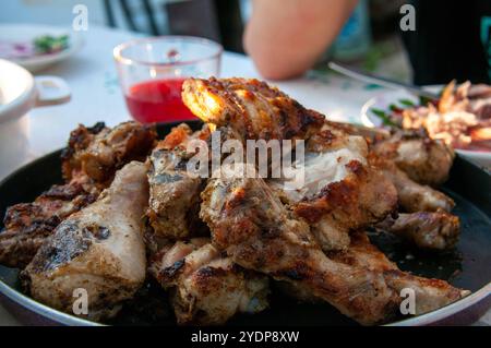 Country and garden plots Barbecue chicken shish kebab Samara Samara ...