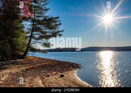 The Quabbin Reservoir, Gate 35 in New Salem, MA Stock Photo - Alamy