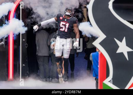 Houston Texans defensive end Will Anderson Jr. (51) and linebacker ...