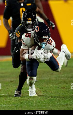 Chicago Bears wide receiver Rome Odunze (15) runs on the field during ...