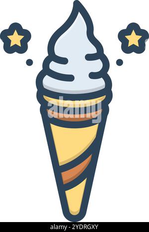 Icon for ice cream, softy Stock Vector Image & Art - Alamy