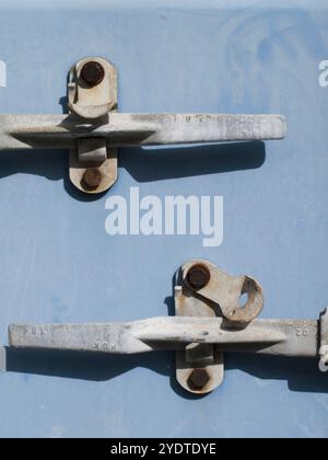 Container opening and closing lock Stock Photo - Alamy
