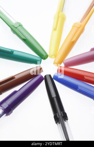 Colourful ballpoint pens Stock Photo - Alamy