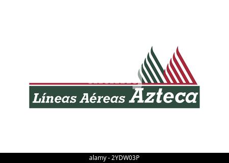 Lineas Aereas Azteca, Logo, White Background Stock Photo - Alamy