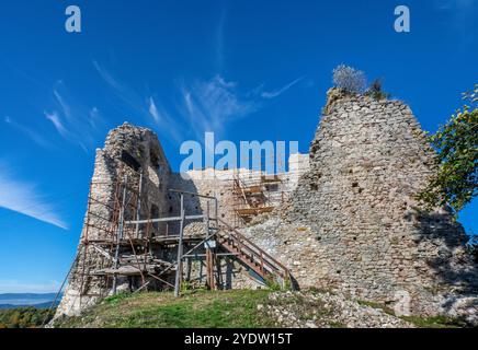 Hanigovce Castle (Hanigovský hrad, Novy hrad) ruins, 14th cent ...