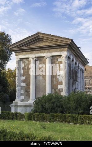 Italy. Rome. Temple of Portunus. Dedicated to the god Portunus. Ionic ...