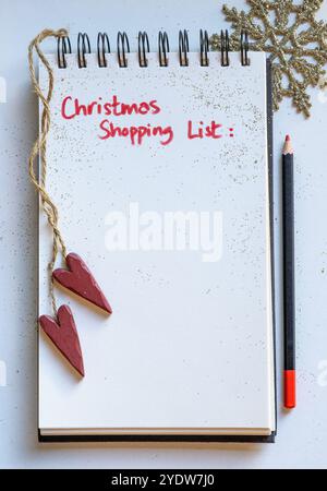 Shopping list written on black paper. Food checklist concept. Copy ...