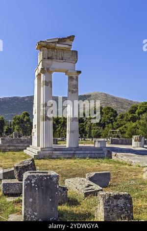Temple of Asclepius at Epidaurus in Greece Stock Photo - Alamy