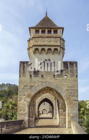 Pont Valentre is a 14th-century six-span fortified stone arch bridge ...
