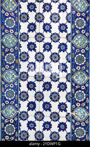 The Turkish ceramic tiles from Rustem Pasha Mosque, Istanbul Stock ...
