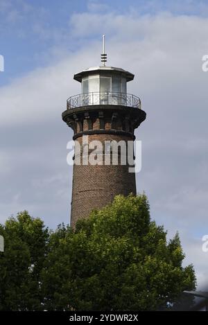 The Helios lighthouse landmark of Cologne Ehrenfeld Stock Photo - Alamy