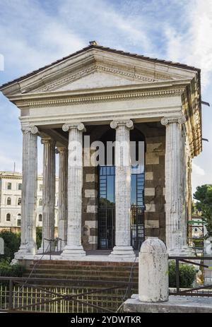 Italy. Rome. Temple of Portunus. Dedicated to the god Portunus. Ionic ...