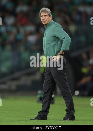 Betis' head coach Manuel Pellegrini during the Europa Conference League ...