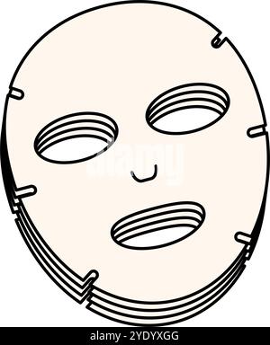 woman with facial mask Stock Vector Image & Art - Alamy