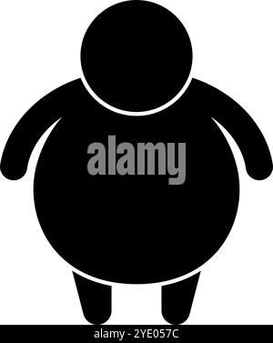 Overweight Person icon Stock Vector Image & Art - Alamy