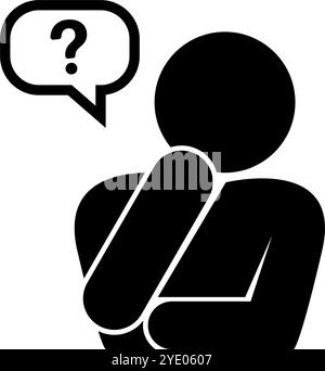 WHY speech balloon silhouette icon. Question. Editable vector Stock ...