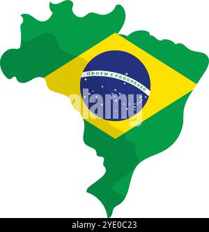 Brazil map icon. Brazil topography. Editable vector Stock Vector Image ...