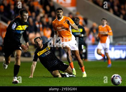 Ashley Fletcher of Blackpool during the Sky Bet League 1 match ...