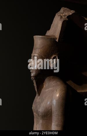 Statue of the god Amoun, from Karnak, Luxor Museum, Luxor, Egypt Stock ...