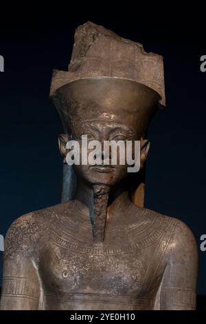 Statue of the god Amoun, from Karnak, Luxor Museum, Luxor, Egypt Stock ...