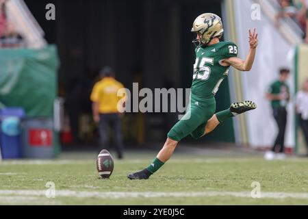 South Florida place kicker Nico Gramatica, second from left, celebrates ...