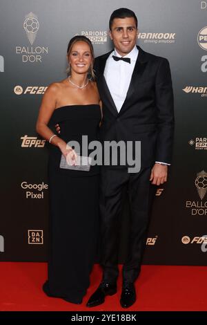 Rodrigo Hernandez Bibula Cascante aka Rodri and Laura Iglesias arriving ...