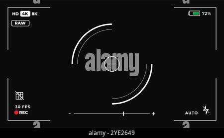 camera lens view finder display template Stock Vector Image & Art - Alamy