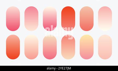 soft pink color gradients pack Stock Vector Image & Art - Alamy
