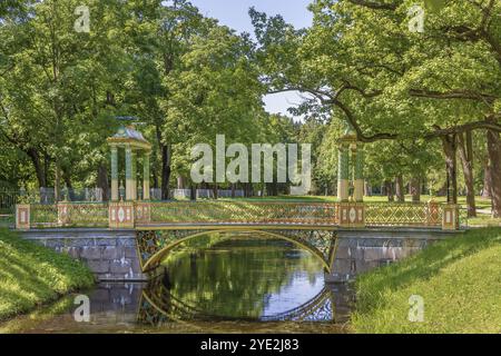 Small Chinese Bridges in Alexander park, Tsarskoye Selo, Russia, Europe ...