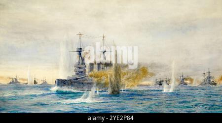 William Lionel Wyllie - the Battle of Jutland 2 Stock Photo - Alamy