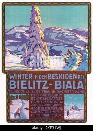 Max Esterle Winter in the Beskiden near Bielitz-Biala. Color around ...