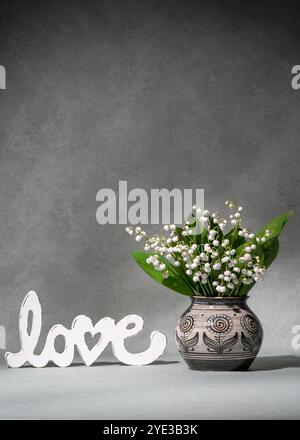 Beautiful lily-of-the-valley flowers on white background, closeup Stock ...