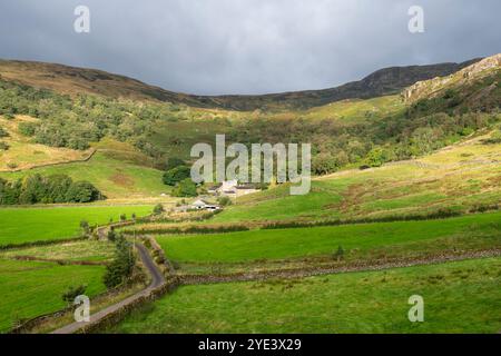 The Kentmere valley, a remote landscape north of Kendal in the Lake ...