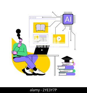 AI-Optimized Educational Resources abstract concept vector illustration Stock Vector Image & Art ...