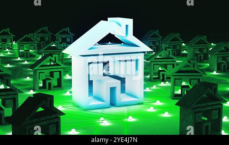 Search for a house in the internet. Conceptual image related to house ...