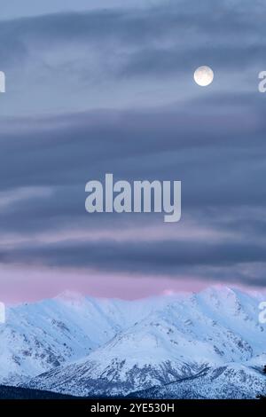 Dawn Light, Healy Ridge, Alaska Stock Photo - Alamy