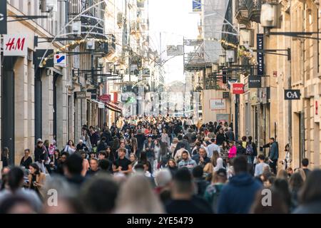 Bordeaux, October 23rd 2024: Rue Ste Catherine Stock Photo - Alamy