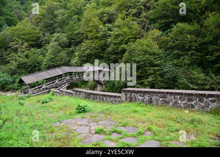 The Historical Buzlupinar Bridge in Cayeli, Rize, Turkey was built of ...