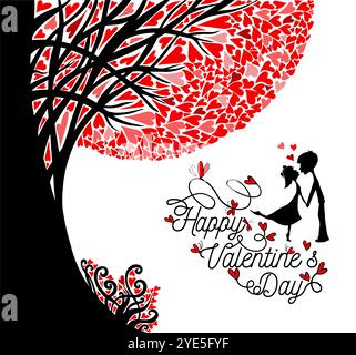 wedding celebration card with heart love vector illustration design ...
