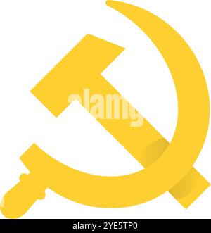 The hammer and sickle symbol of the Soviet Union, vector Stock Vector ...