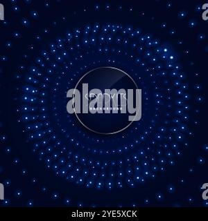 blue circular sparkles glowing background Stock Vector Image & Art - Alamy